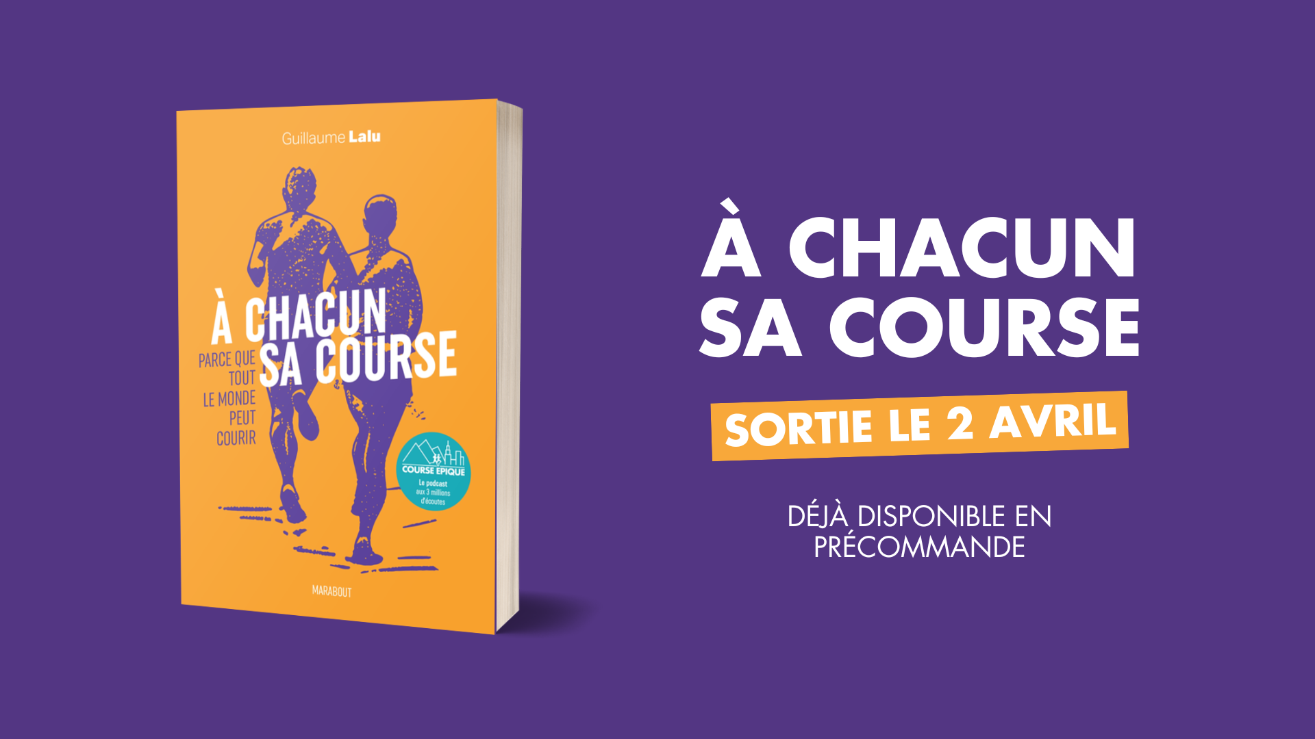 Je sors mon 1er livre "À chacun sa course" - Course Épique